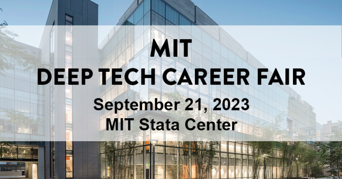 MIT Deep Tech Career Fair | Microsystems Technology Laboratories